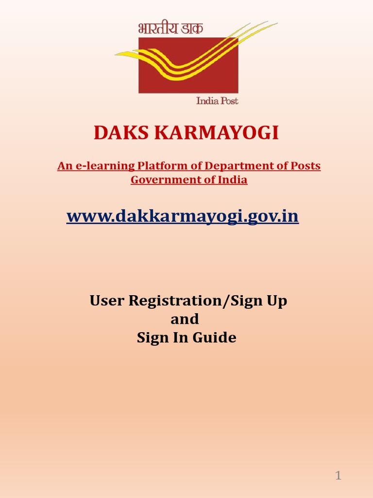 Dak Karmayogi Login and Registration Guide | PDF