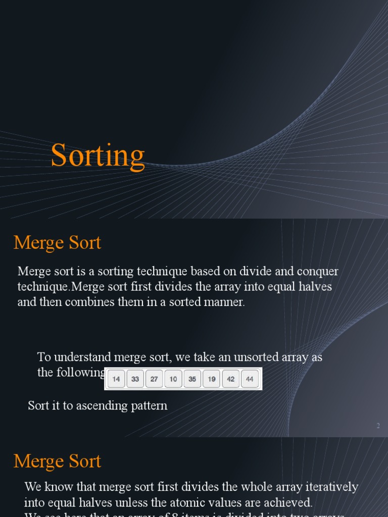 Merge Sort | PDF Merge Sort | PDF