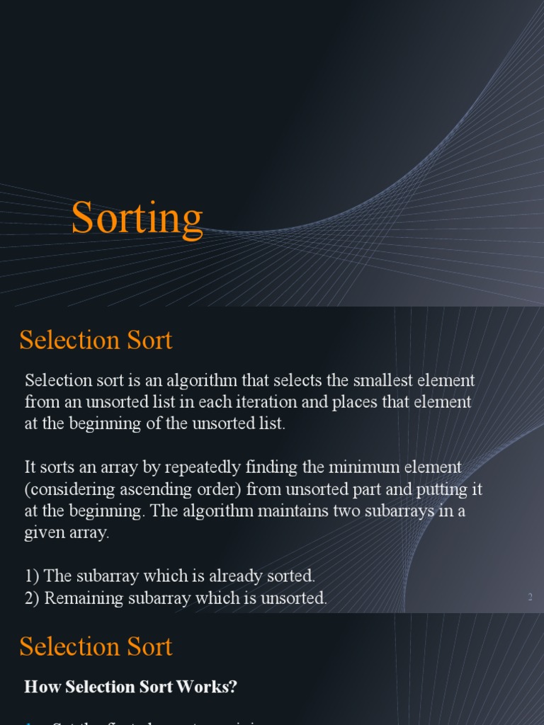 Selection Sort | Download Free PDF | Algorithms And Data Structures | Computer Programming