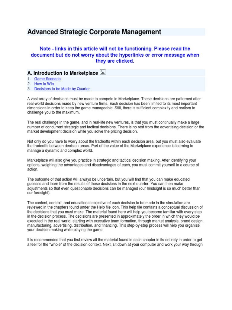 Corporate Management Guide PDF | PDF | Marketing | Strategic Management