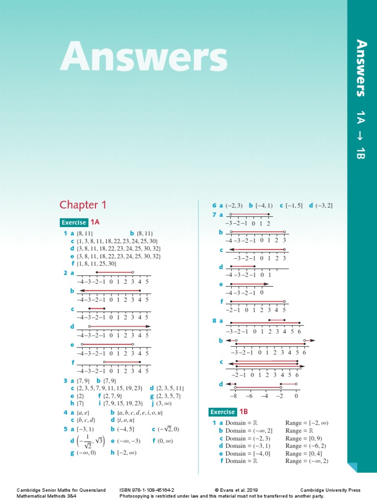 Maths Method Answers Overview | PDF | Mathematics
