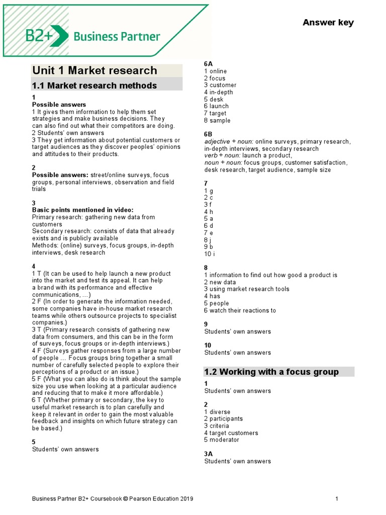 Coursebook BP B2+ Keys | PDF