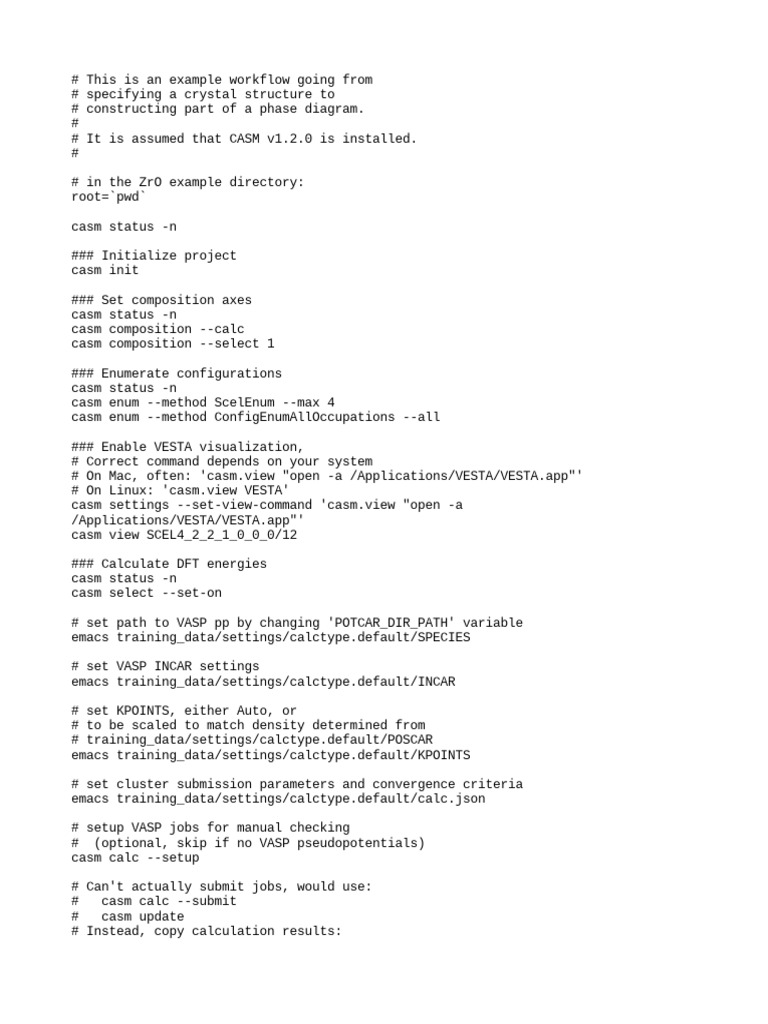 Casm Cli Reference | PDF | Computing | Software