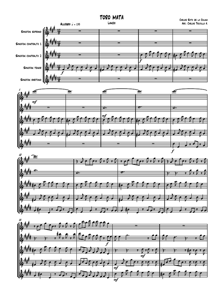 Toro Mata Full Score | PDF