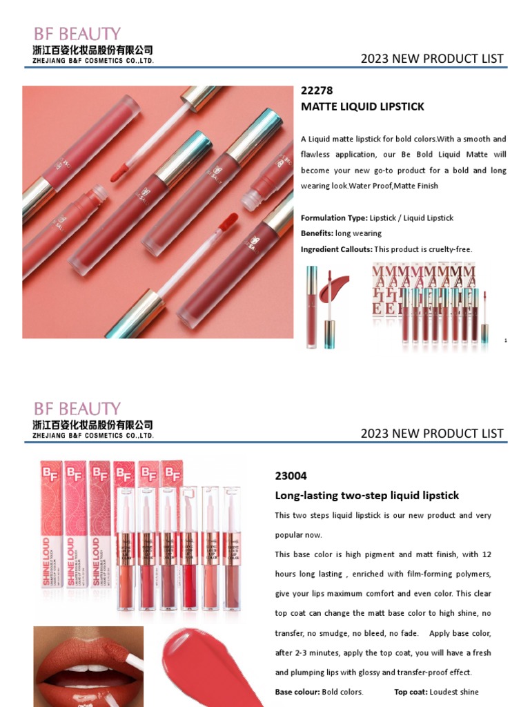 Lipstick Catalog | PDF