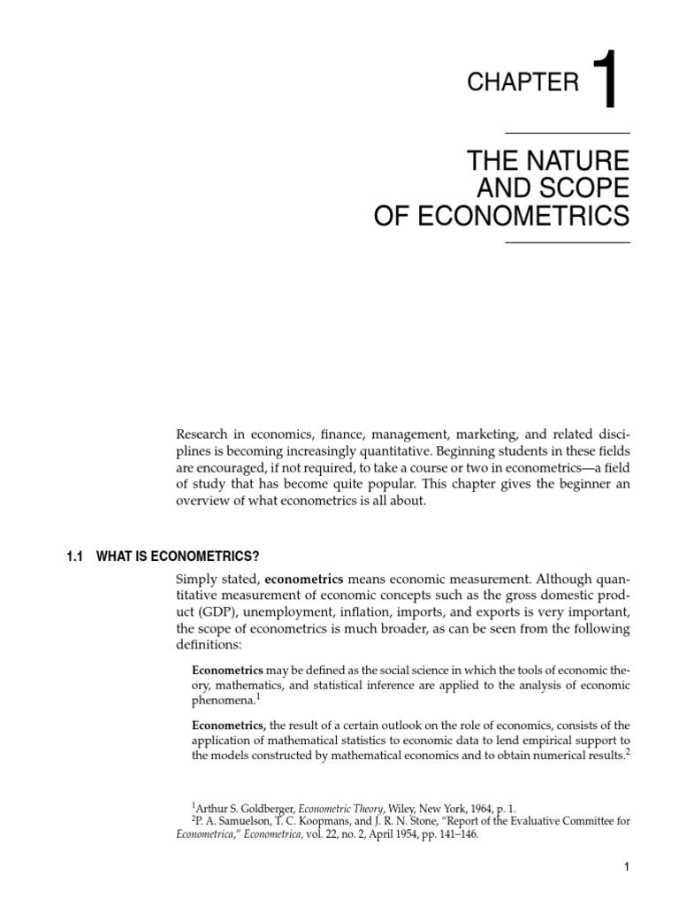 Understanding Econometrics Basics | PDF | Econometrics | Regression Analysis