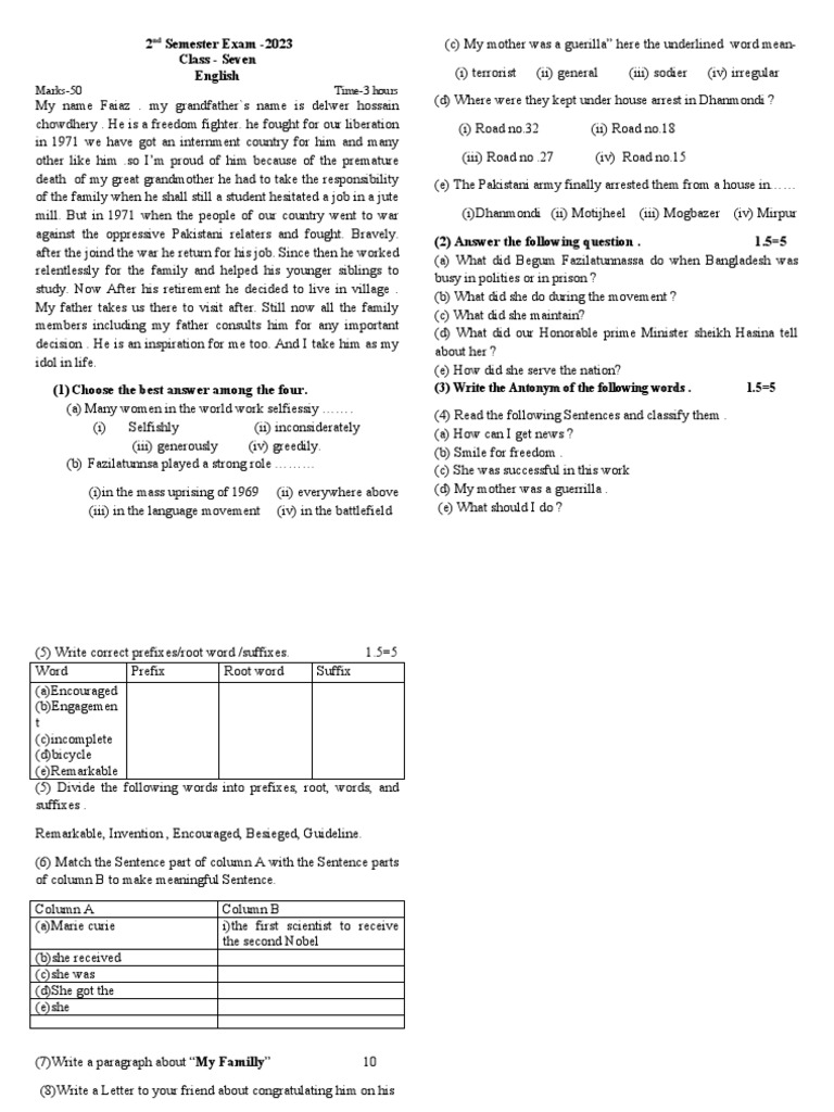 Class 7 | PDF Class 7 | PDF