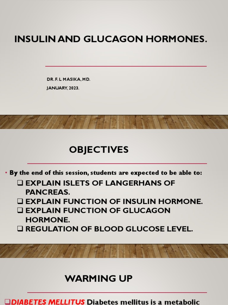 Insulin and Glucagon Hormones | PDF | Insulin | Glucose