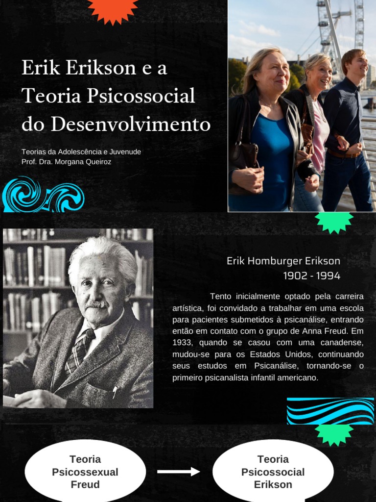 Aula 8 - Teoria Psicossocial de Erik Erikson | PDF