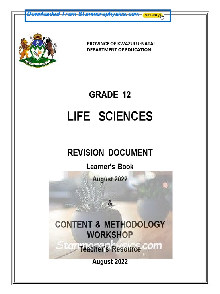 Grade 12 Life Sciences Revision Guide | PDF | Nervous System | Neuron