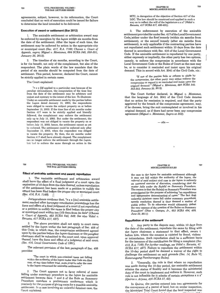 Civil Procedure by Riano 2019 | PDF | Affidavit | Summary Judgment