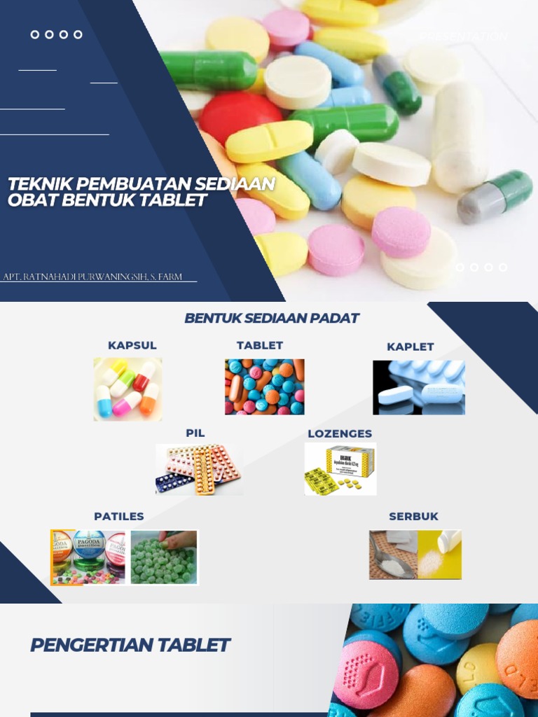 Teknik Pembuatan Sediaan Obat Bentuk Tablet Pdf