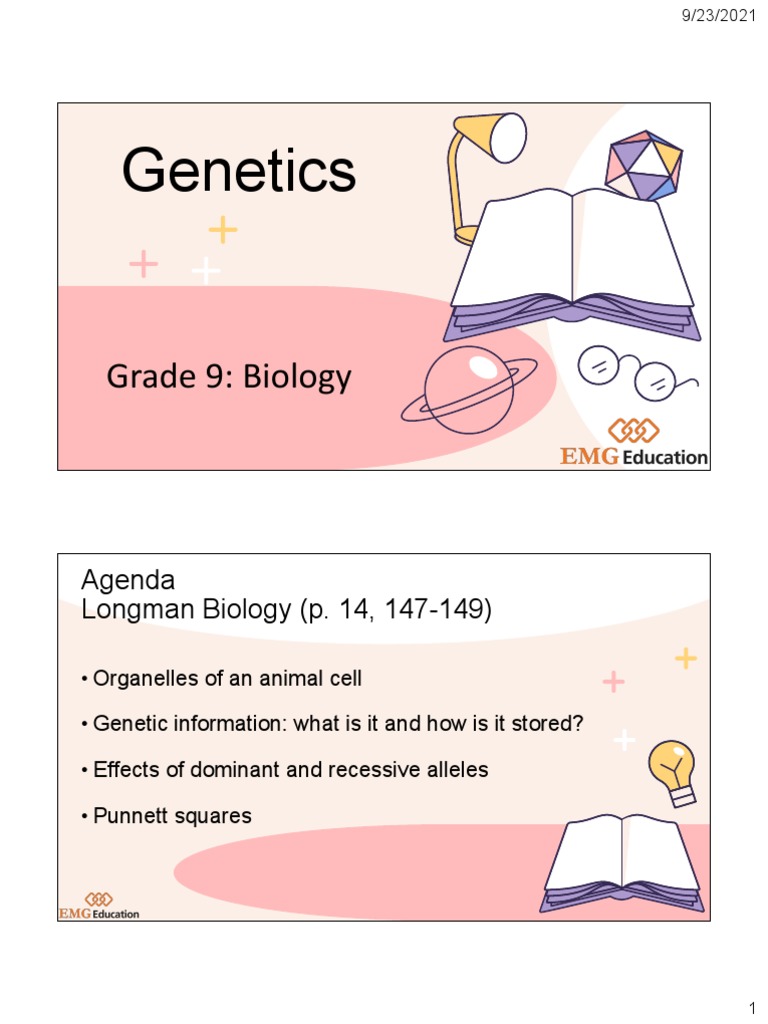 Genetics PPT - Handout | PDF