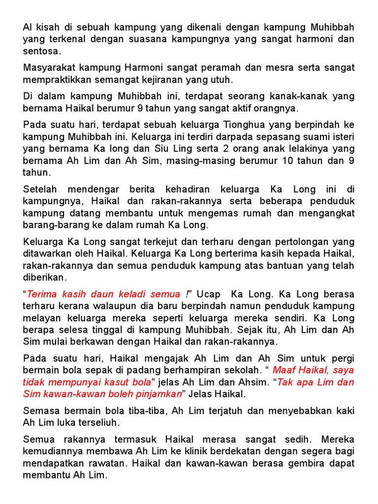 Kampung Muhibah Rakyat Harmoni | PDF