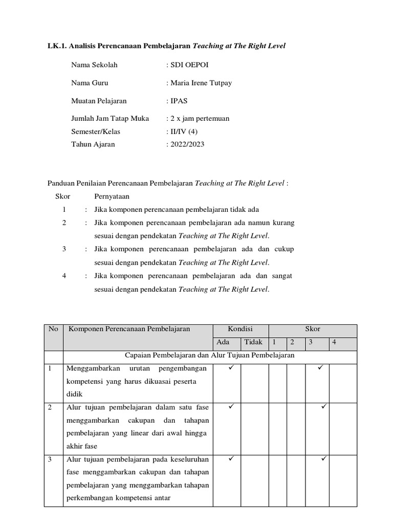 LK 21 Pak Hiwa (Mulai Dari Diri) | PDF
