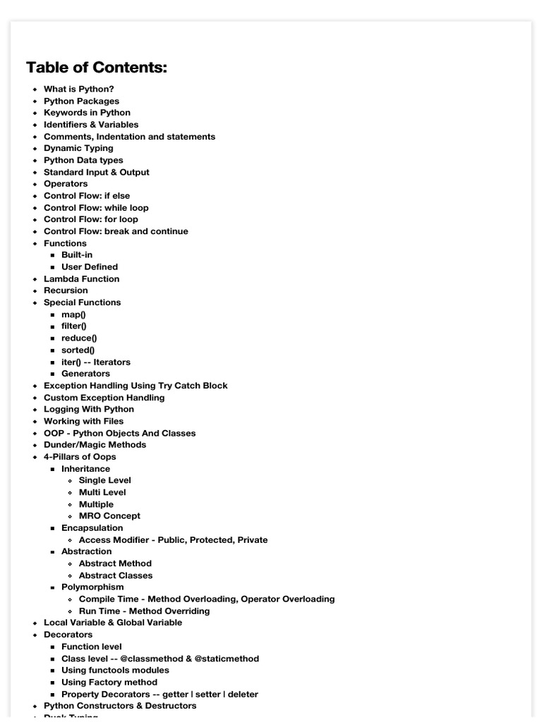 Everything About Python | PDF