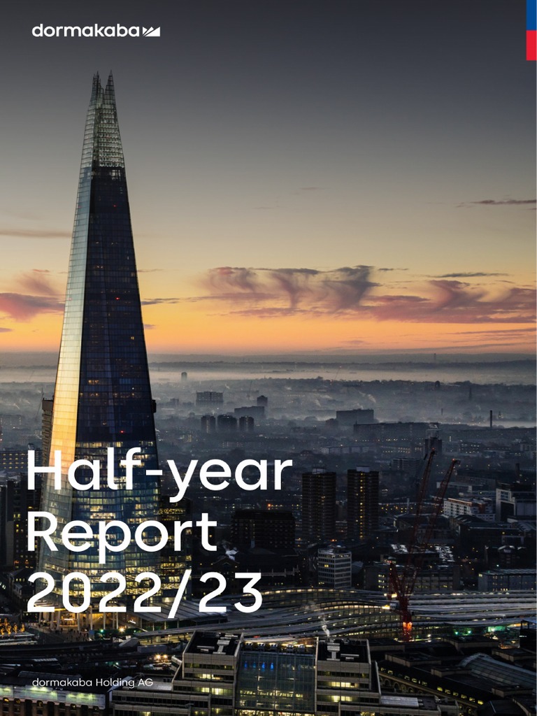 Dormakaba Half-Year Report 22 23 | PDF