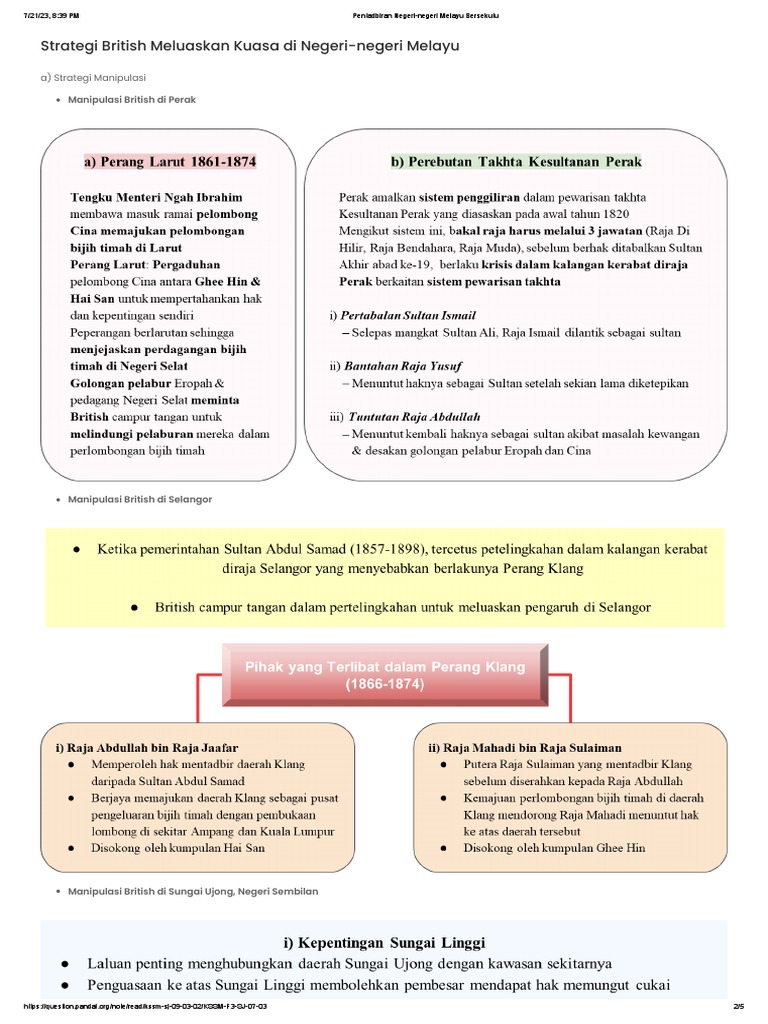 Pentadbiran Negeri-Negeri Melayu Bersekutu 2 | PDF Pentadbiran Negeri-Negeri Melayu Bersekutu 2 | PDF