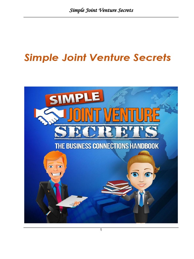 Simple Joint Venture Secrets | PDF