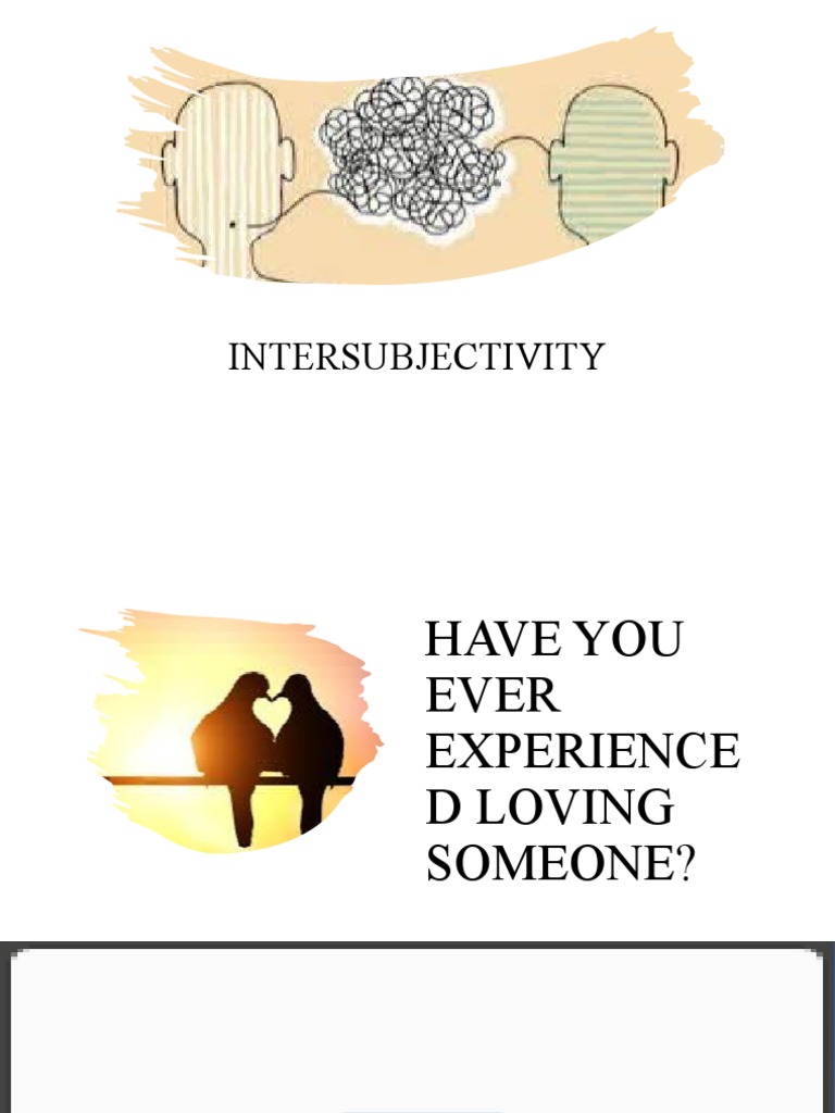 INTERSUBJECTIVITY | PDF