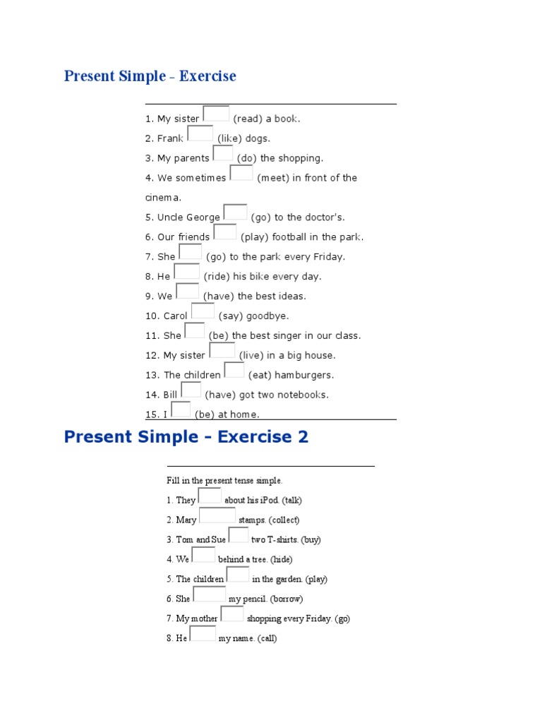 Present Simple | PDF