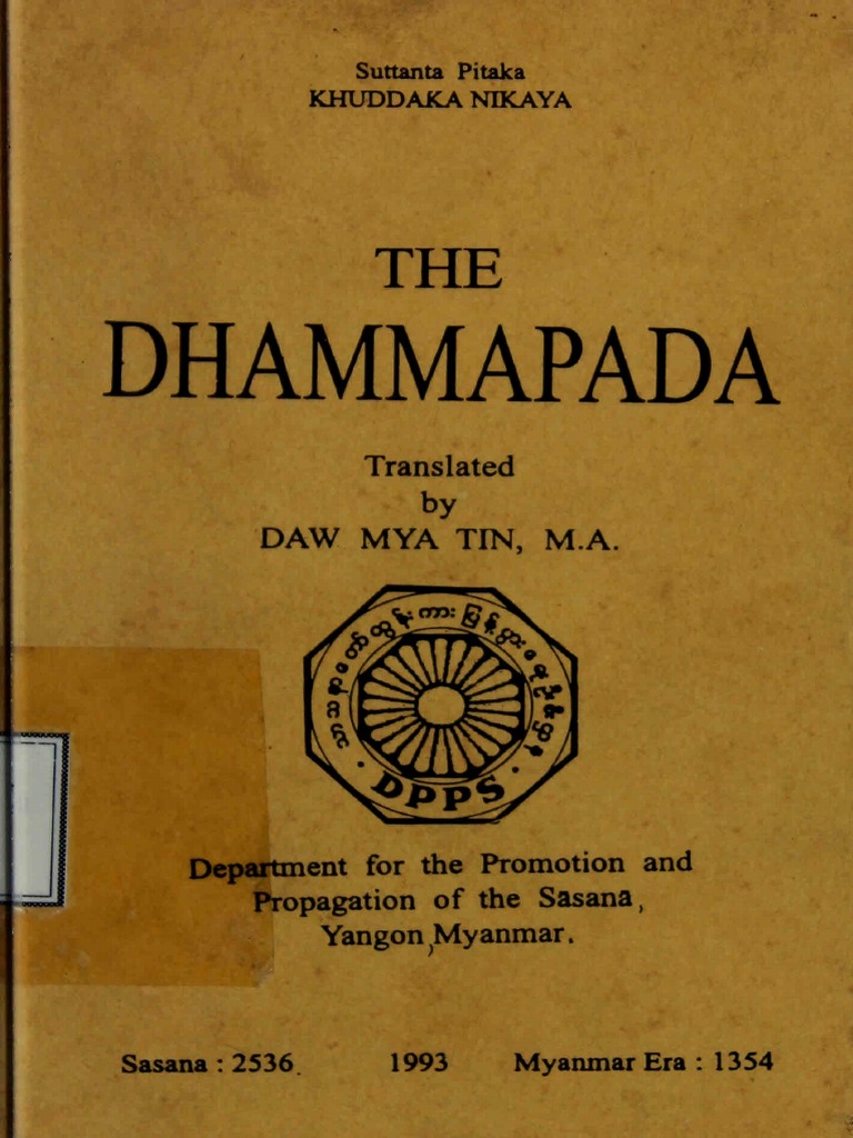 Dhammapada by Daw Mya Tin | PDF