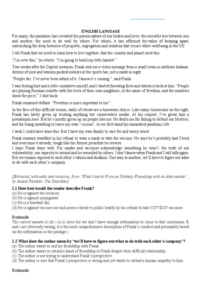 Sample Question Paper | PDF