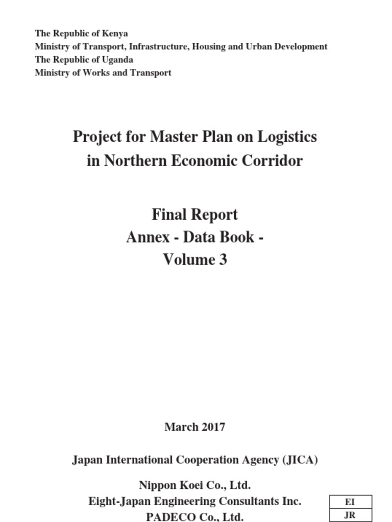 Northern Corridor Logistics Master Plan-JICA | PDF