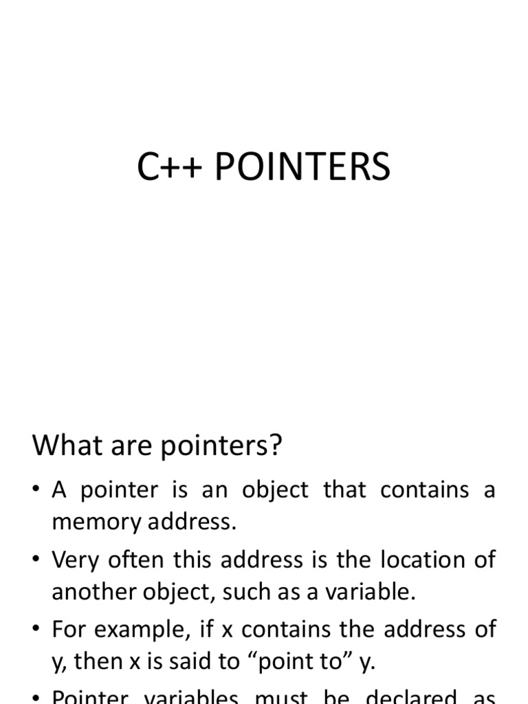 C Pointers Download Free Pdf Pointer Computer Programming Integer Computer Science 