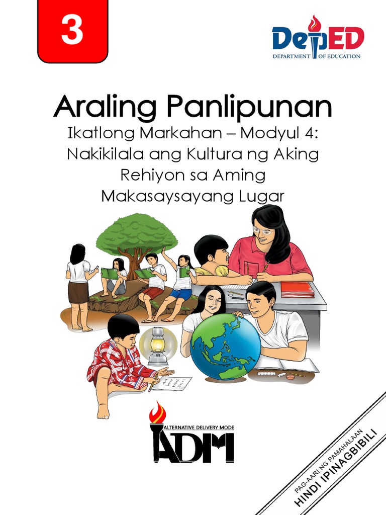 Ap3 - q3 - Mod4 - Nakikilala Ang Kultura NG Aking Rehiyon Sa Aming | PDF