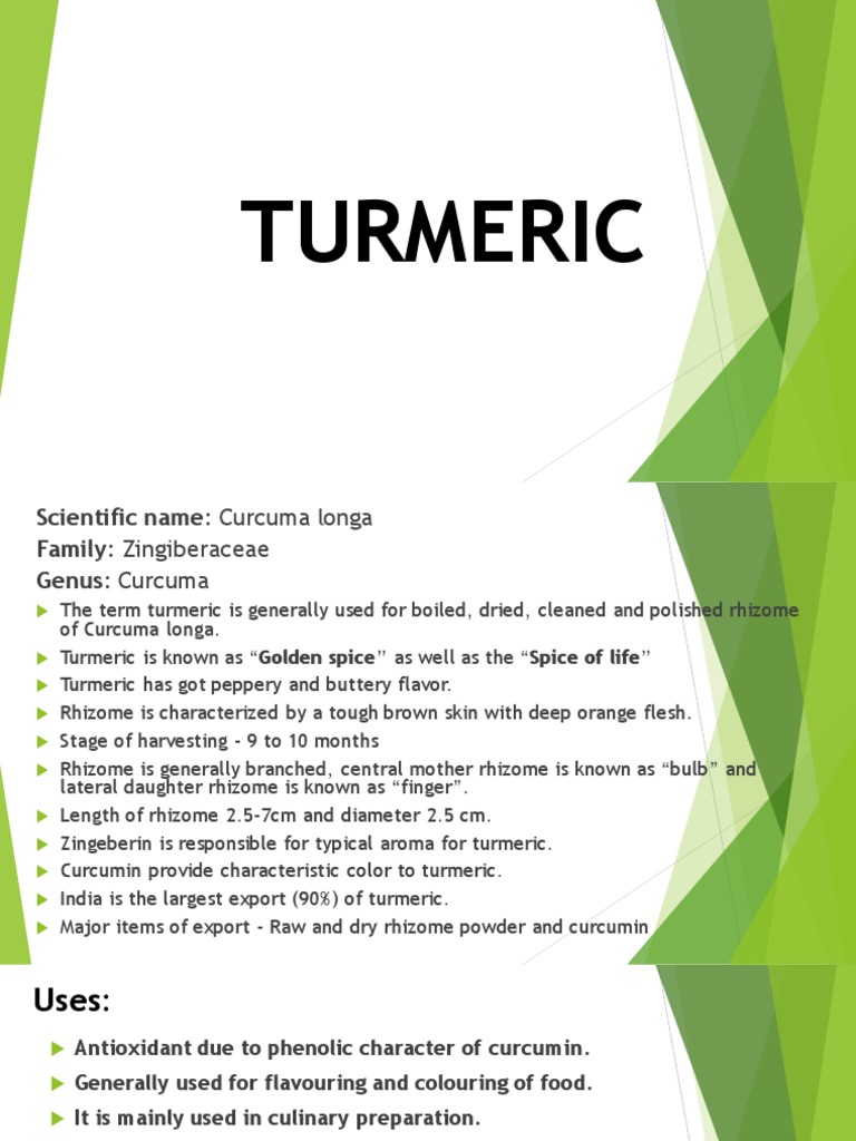 Turmeric | PDF