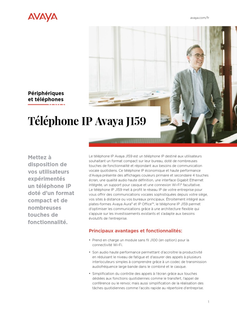 AVAYA Fs j159 Ip Phone dv15414fr | PDF | Ethernet | Téléphone
