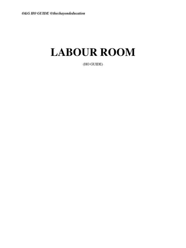 Labour Room | PDF