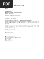 Authorization Letter For Philhealth | PDF