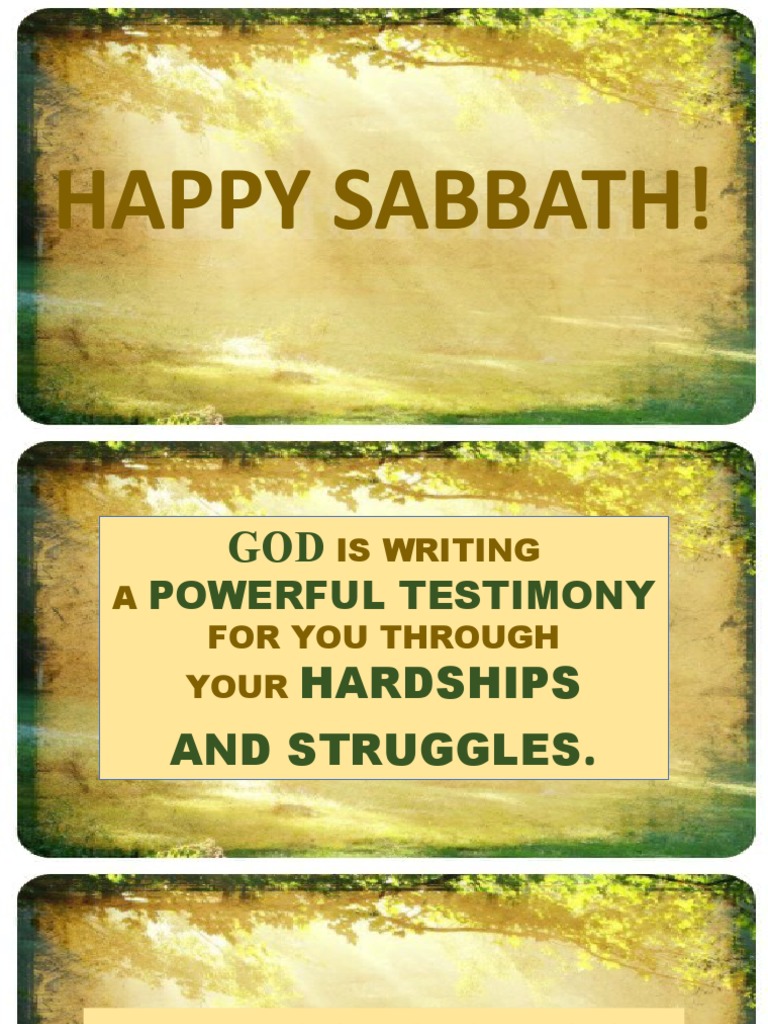 A Bible Sermon About Hardships | PDF