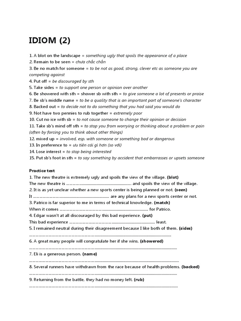 IDIOM | PDF