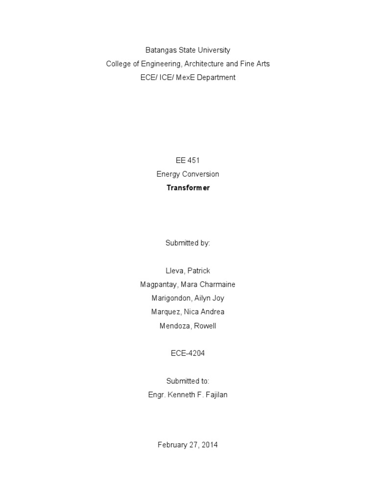 Transformer Pdf Transformer Inductor