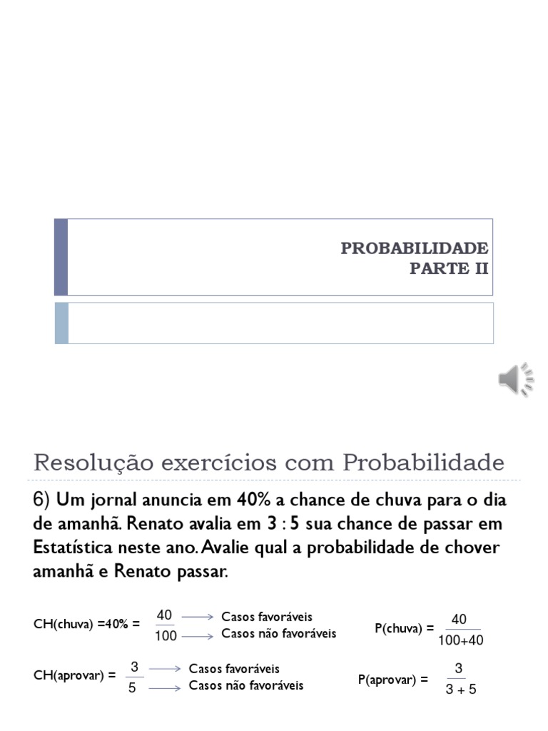 PROBABILIDADE_EXERCICIOS_RESOLVIDOS | PDF