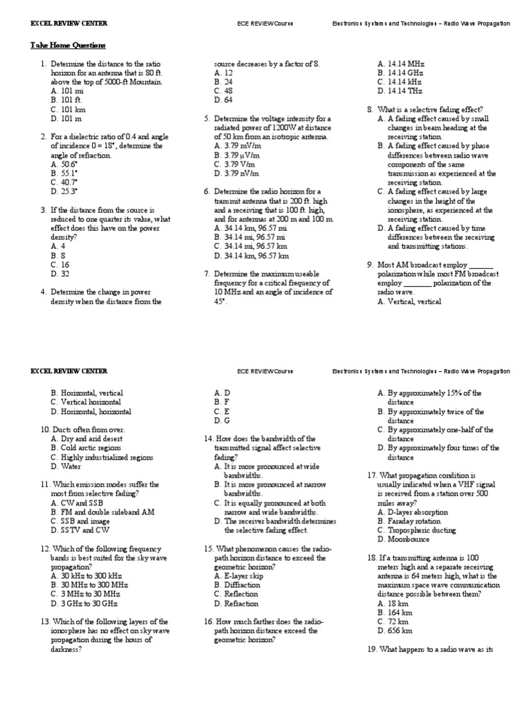Radio Wave Propagation Pdf Radio Propagation Radio Wave