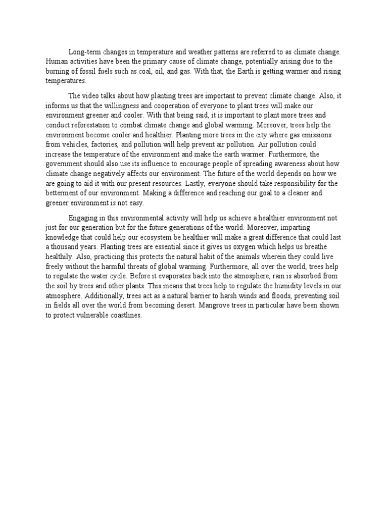 Planting Trees - NSTP | PDF