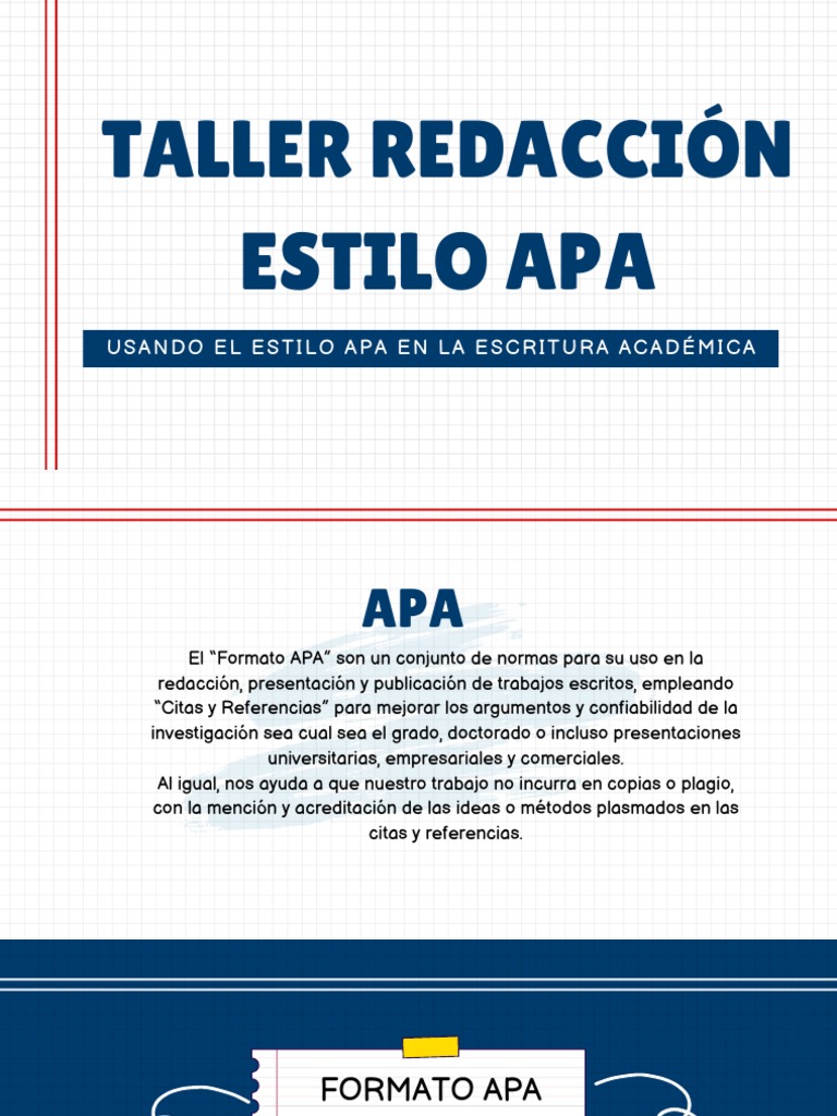 TALLER ESTILO APA | PDF | Estilo apa | Comillas