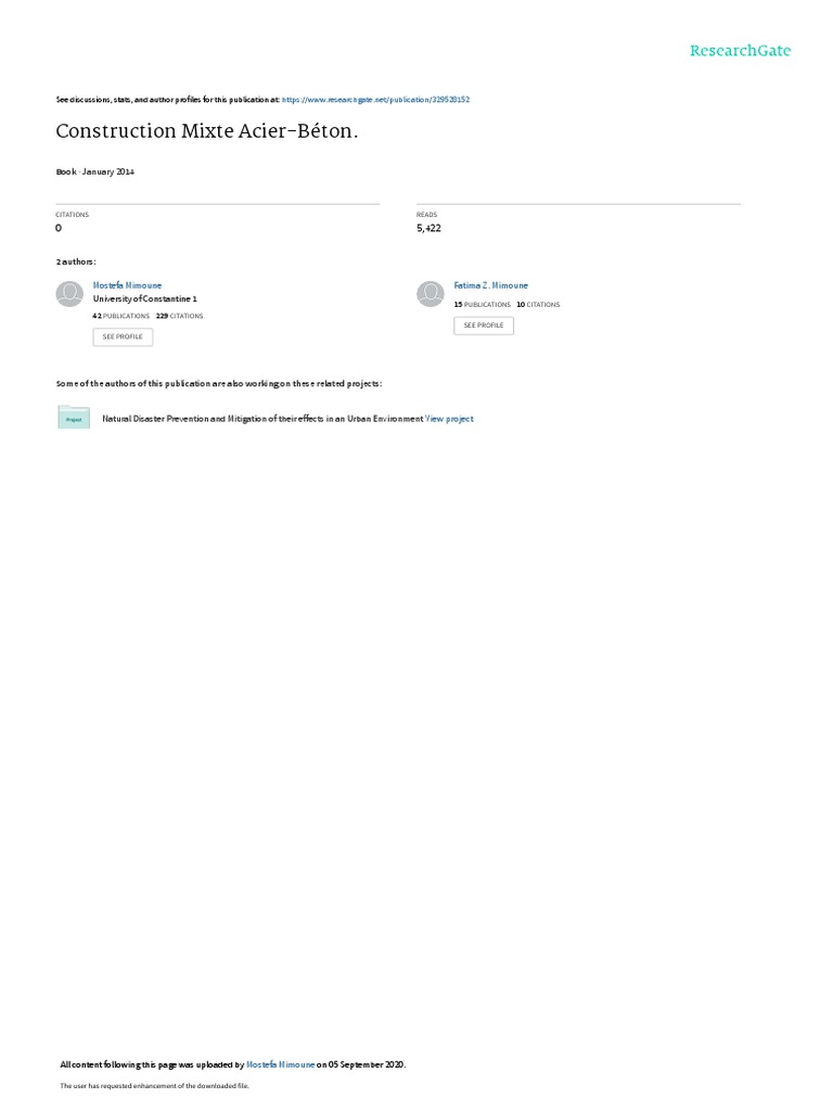 Cours Construction Mixte Partie1 | PDF