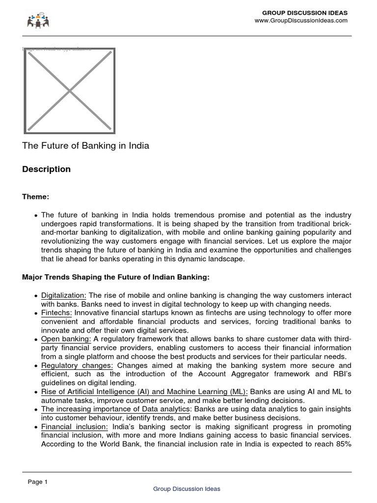 The Future of Banking in India | PDF