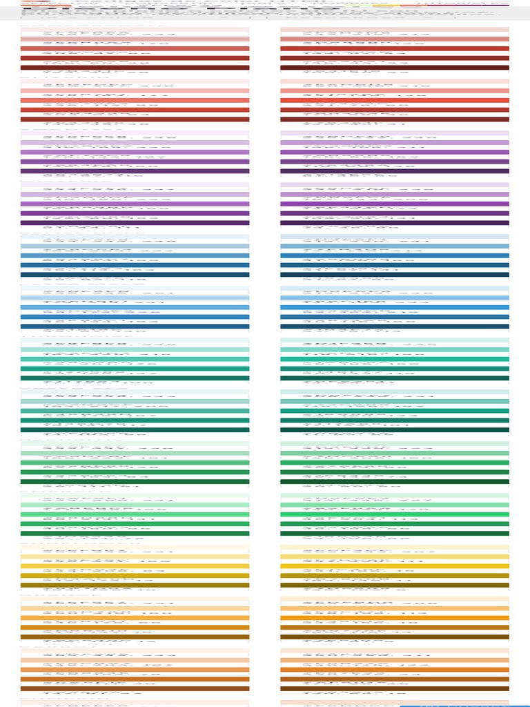 Tabla de Colores Diseño Plano - Códigos de Color HTML | PDF