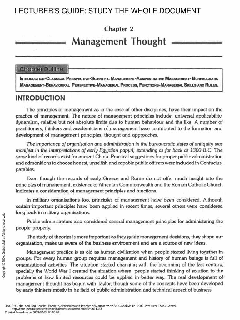 3. Classical Management Theories Continued | PDF