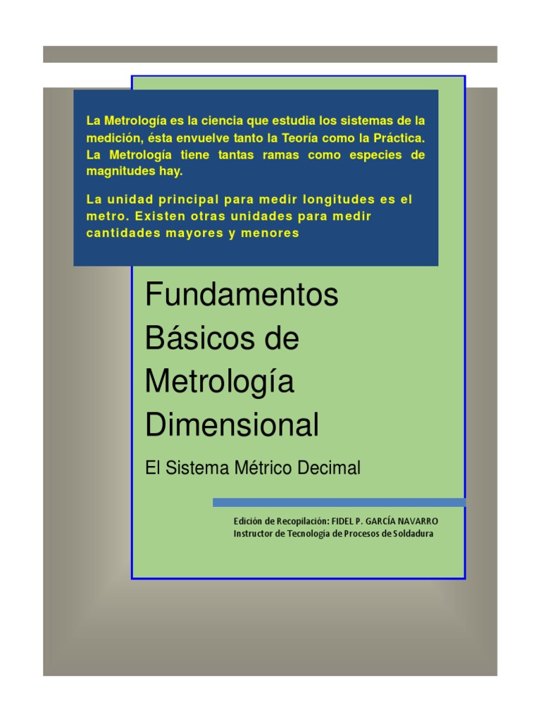 03-Manual Del Sistema Métrico Decimal - 230811 - 070201 | PDF