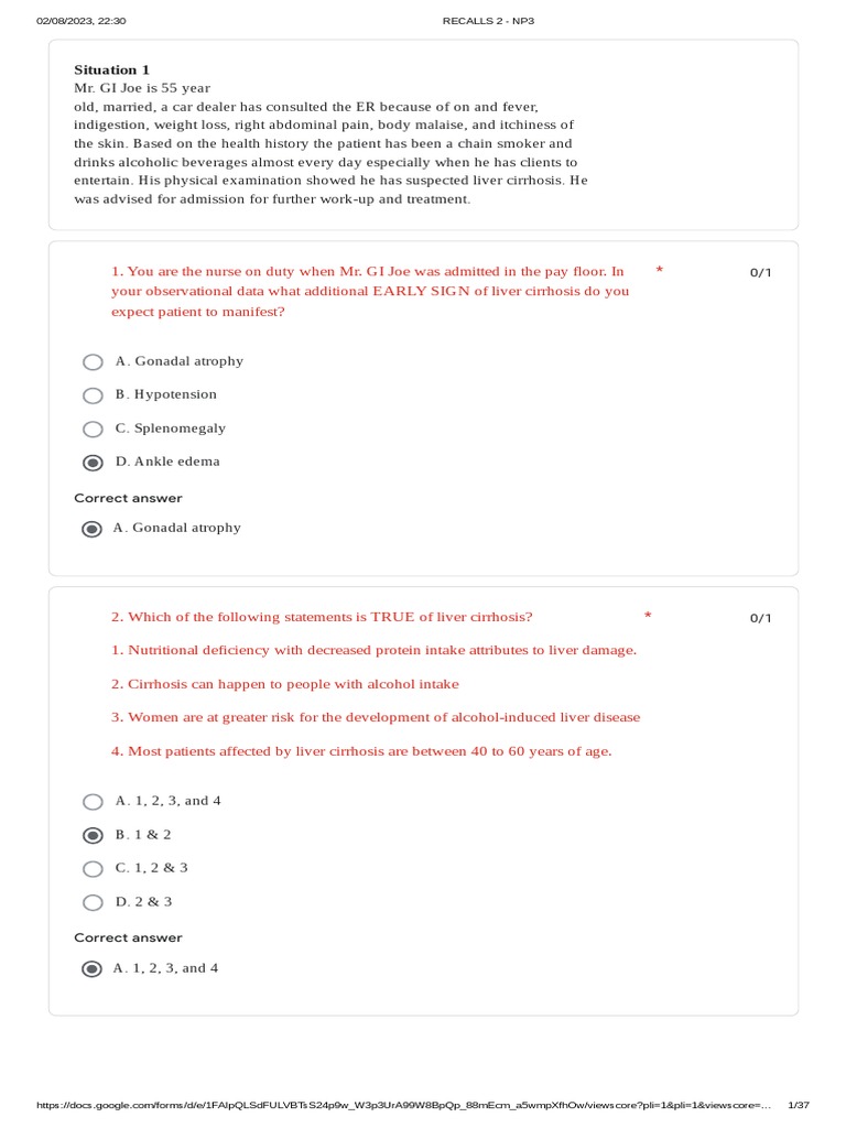 Recalls 2 - Np3 | PDF