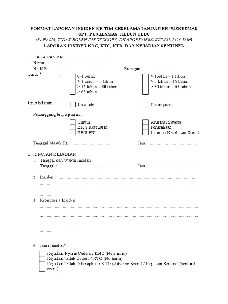 Ep 5 Format-Laporan-Ktd KTC KPC KNC | PDF | Hukum