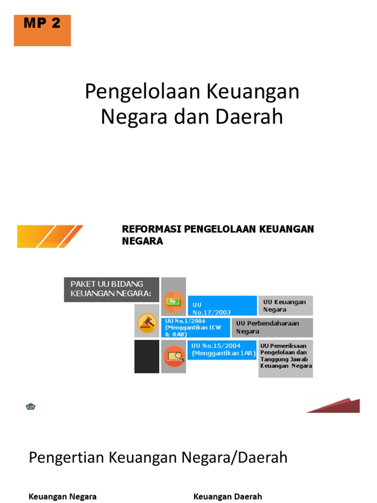 MP2..pengelolaan Keuangan Negara Dan Daerah - PPTX 1 | PDF