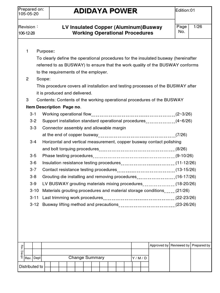 Busway Installation Guide | PDF